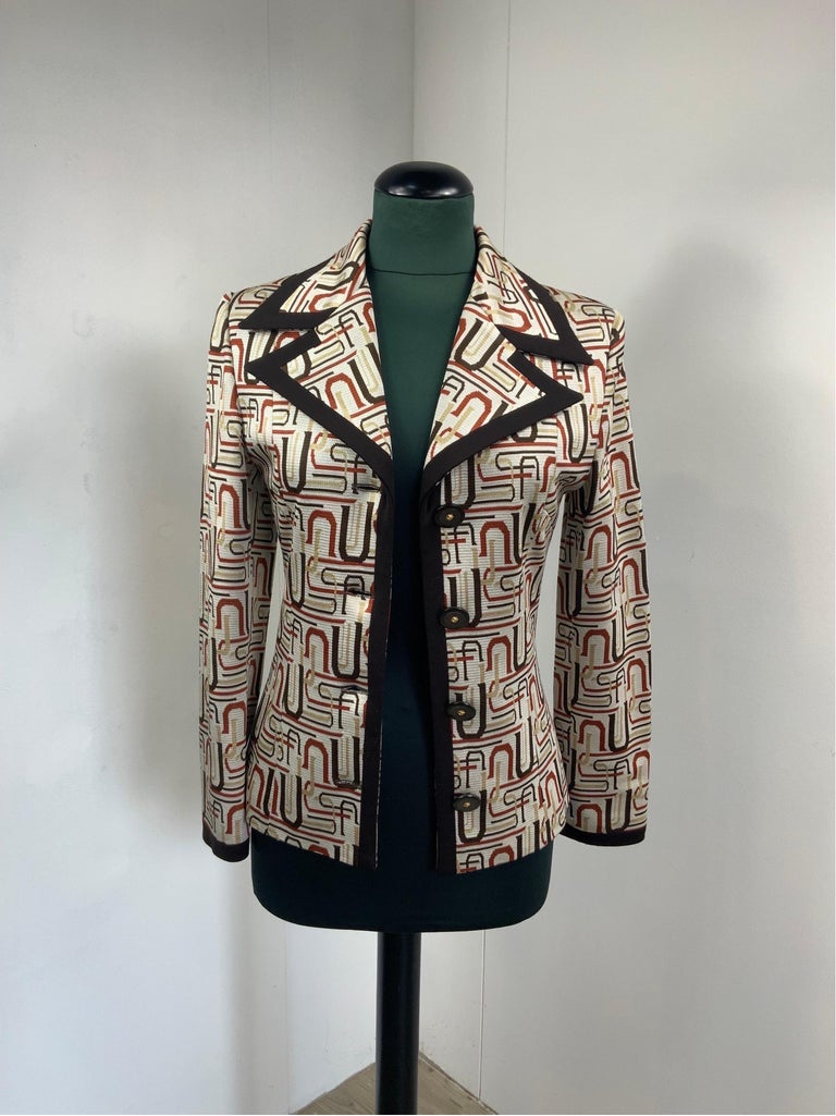 Versus Gianni Versace pattern jacket For Sale at 1stDibs