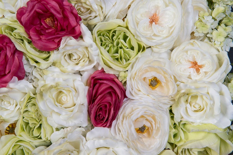 Vertical Garden Rose Flower Wall, Artificial Greenery, Indoor Use ...