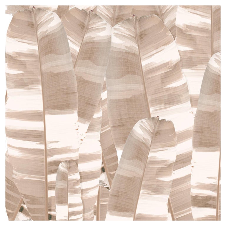 Vertical Leaf Beige, from Our Tropical Modernism Collection For Sale at ...