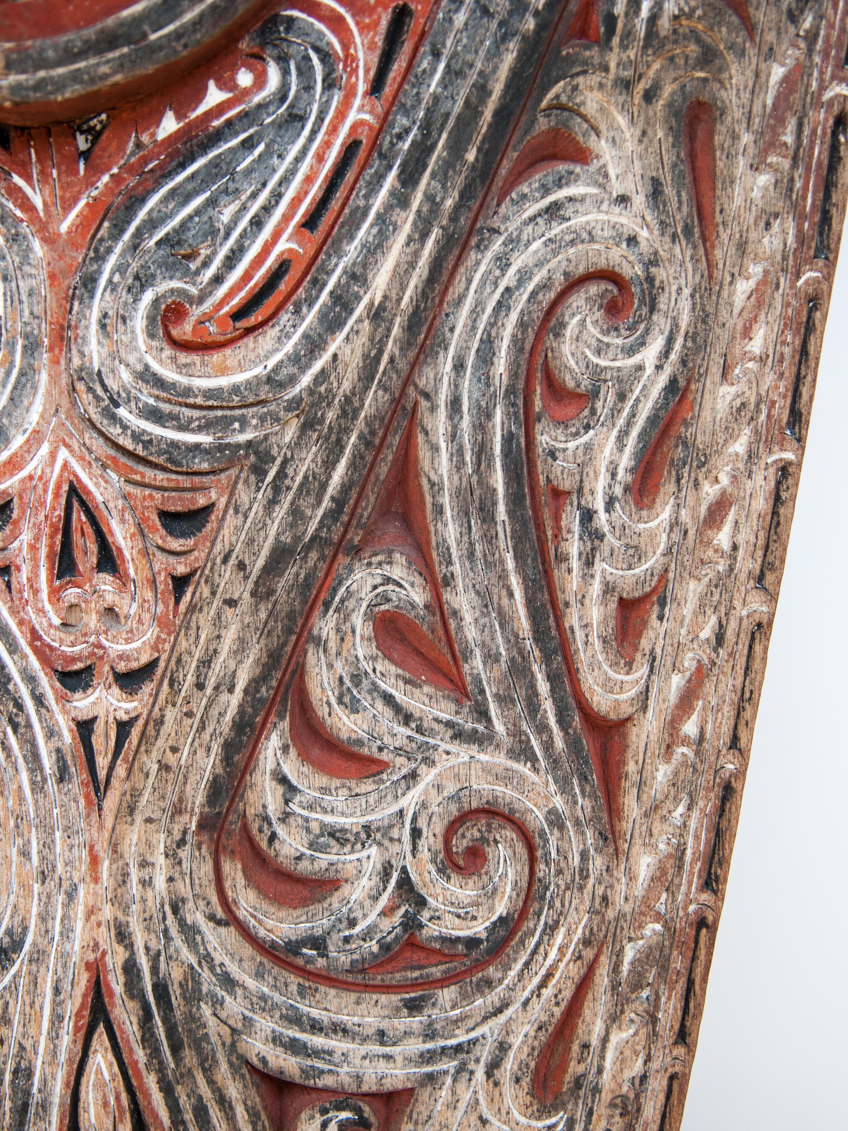 Vertical Tribal Architectural Panel Batak of Sumatra, Mid-Late 20th ...