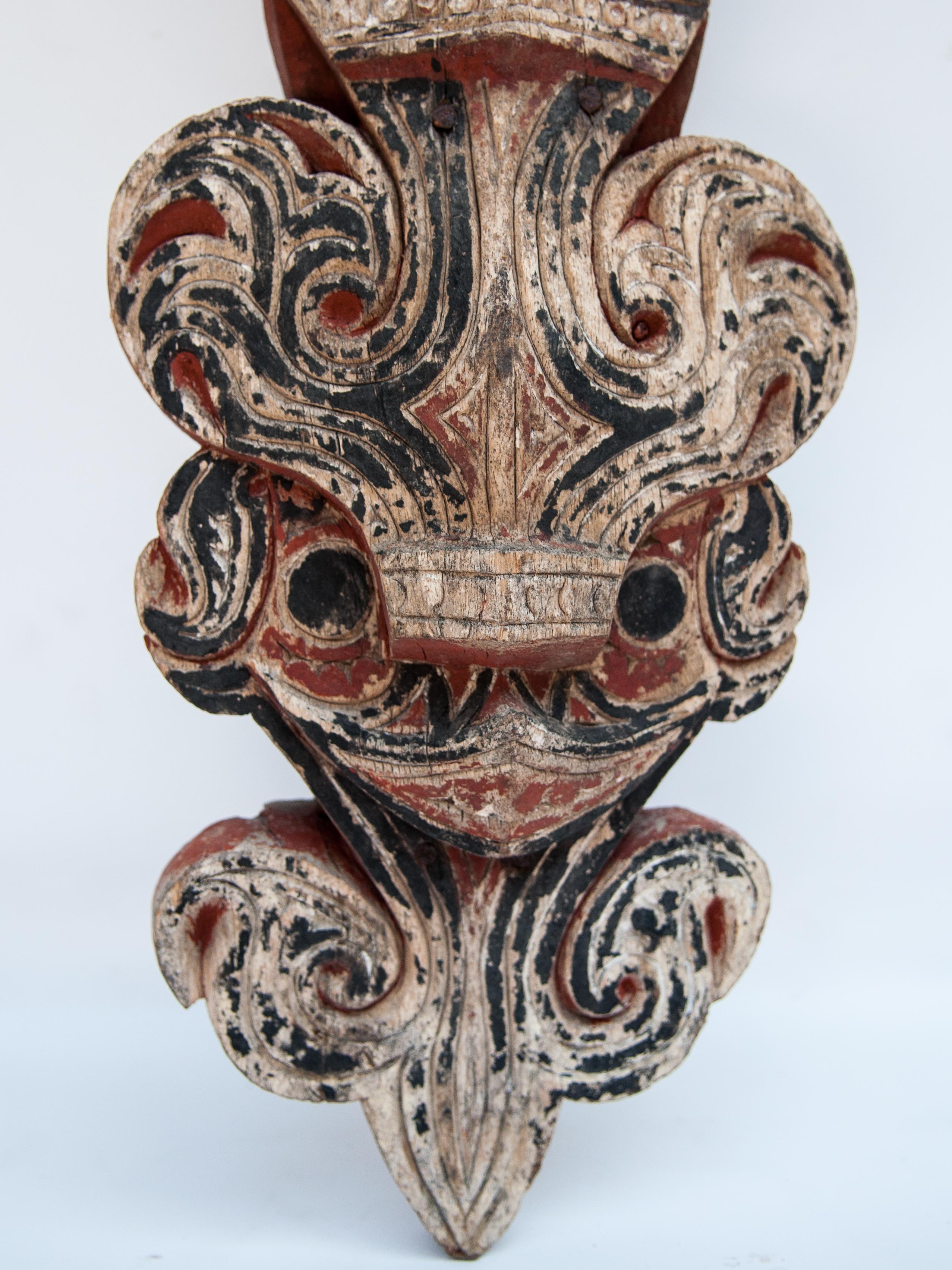 Vertical Tribal Architectural Panel Batak of Sumatra, Mid-Late 20th ...