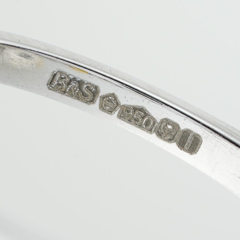 Vertical Two Stones Round Brilliant-Cut Diamond Ring For Sale at ...