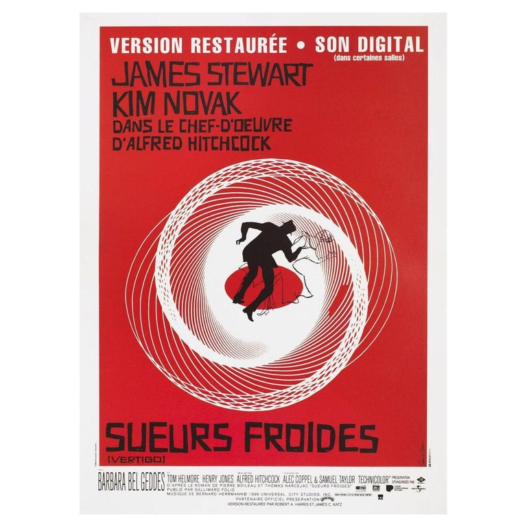 Vertigo R1990s French Petite Film Poster For Sale at 1stDibs