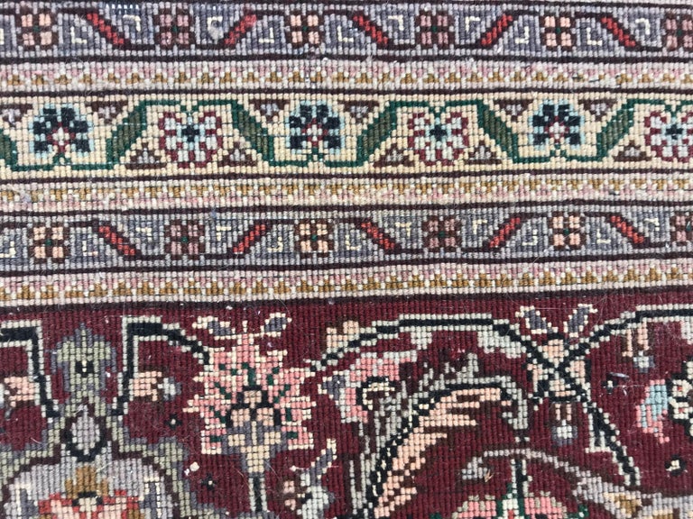 Very Beautiful and Fine Vintage Tabriz Rug For Sale at 1stDibs