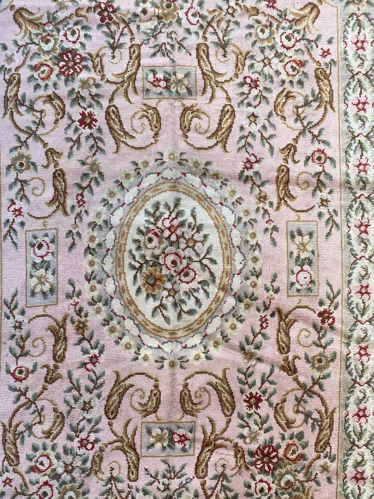 Very Beautiful Antique French Knotted Aubusson Rug For Sale at 1stDibs
