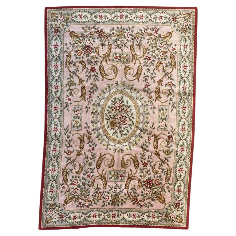 Very Beautiful Antique French Knotted Aubusson Rug For Sale at 1stDibs