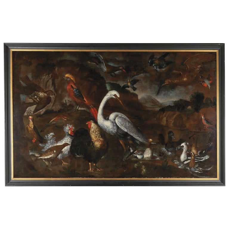 Very Chic Large Painting by Pietro Neri Scacciati at 1stDibs