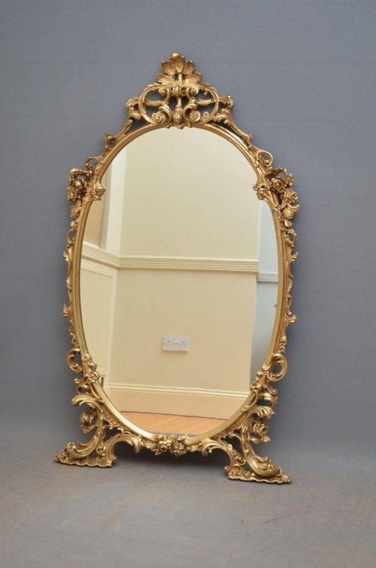 Very Decorative 20th Century Console Table with Mirror For Sale at 1stDibs