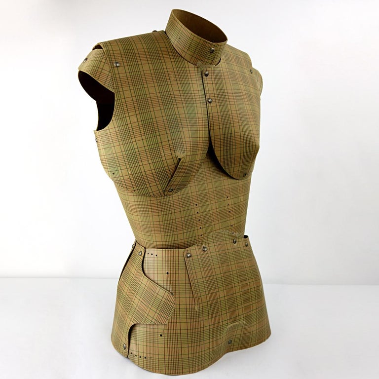 Very Decorative Mannequin or Tailor's Dummy Made of Checkered Thick ...