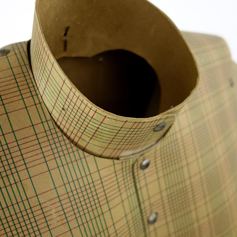 Very Decorative Mannequin or Tailor's Dummy Made of Checkered Thick ...