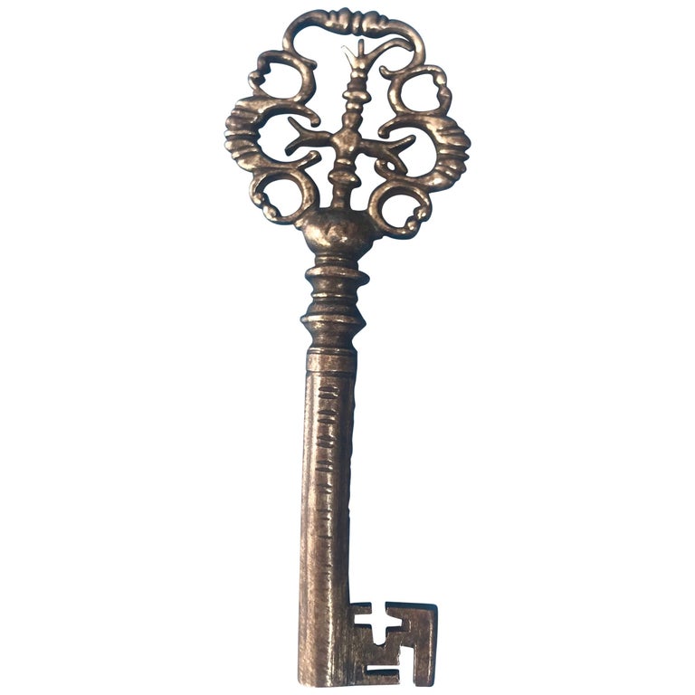 Very Early Unusual and Superb Steel Lantern Key For Sale at 1stDibs