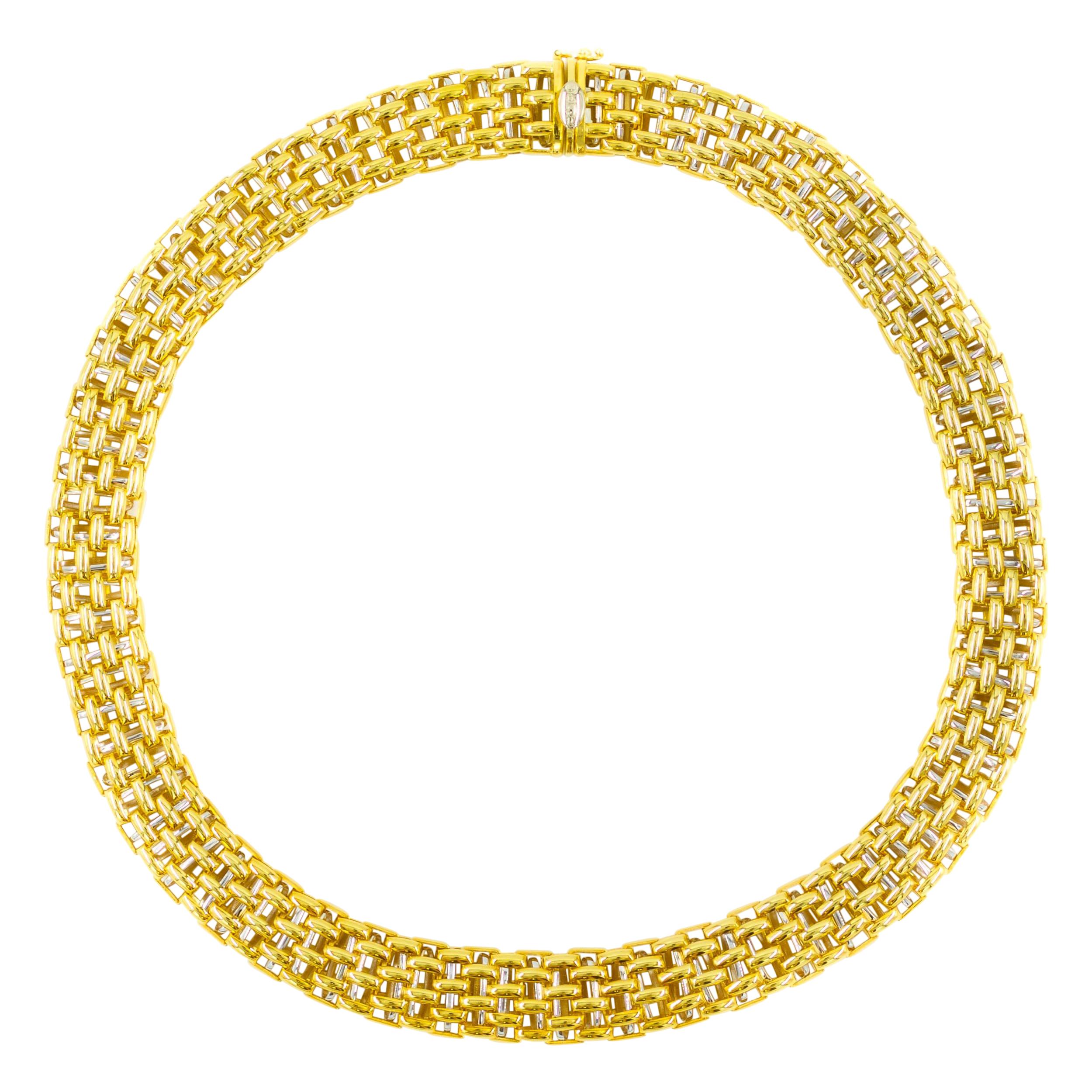 Vintage 18K Gold Flexible-Link "Nugget" Ring at 1stDibs