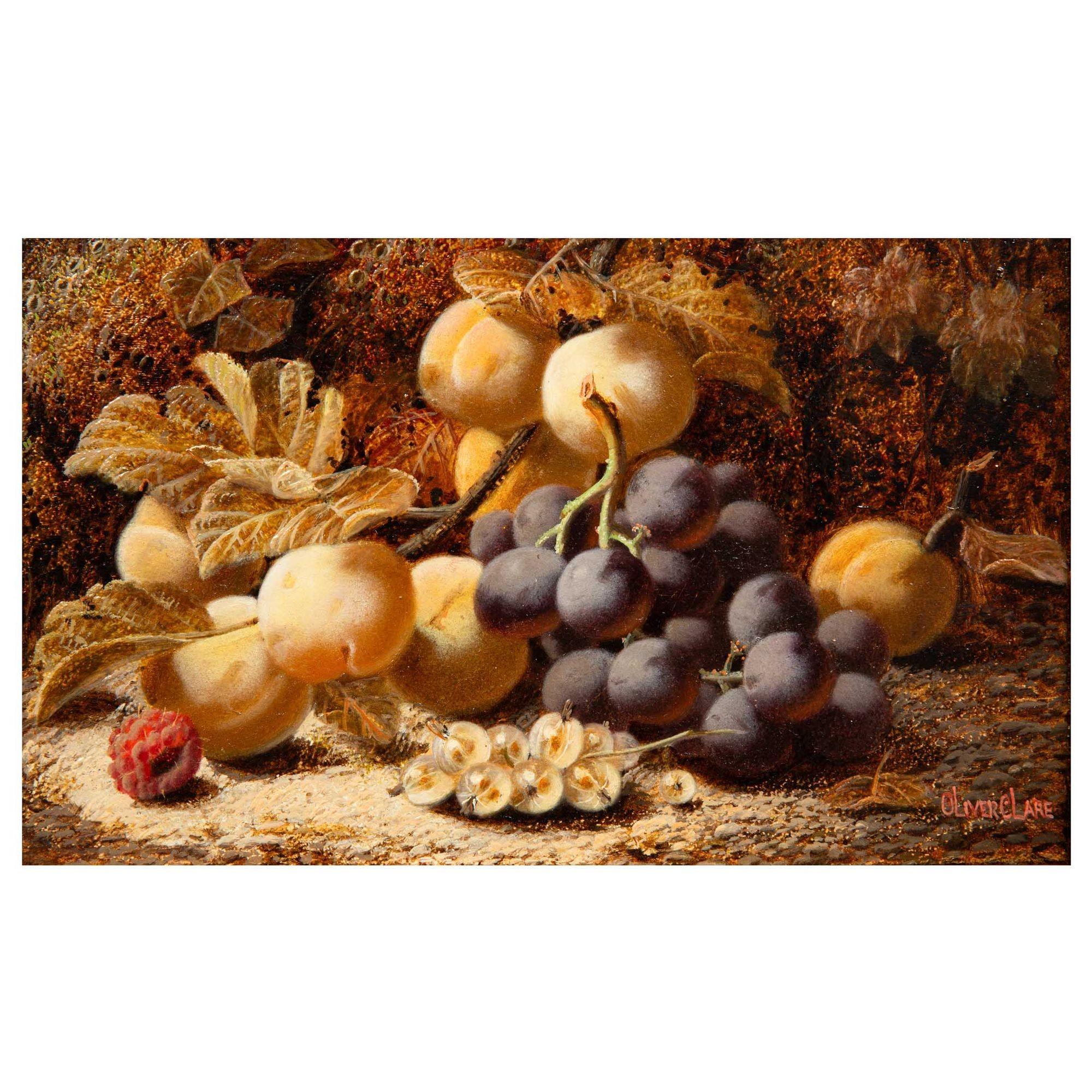 Very Fine Authentic Antique English Still-Life Painting by Oliver Clare ...