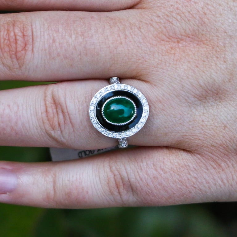 Very Fine Jade Ring For Sale at 1stDibs