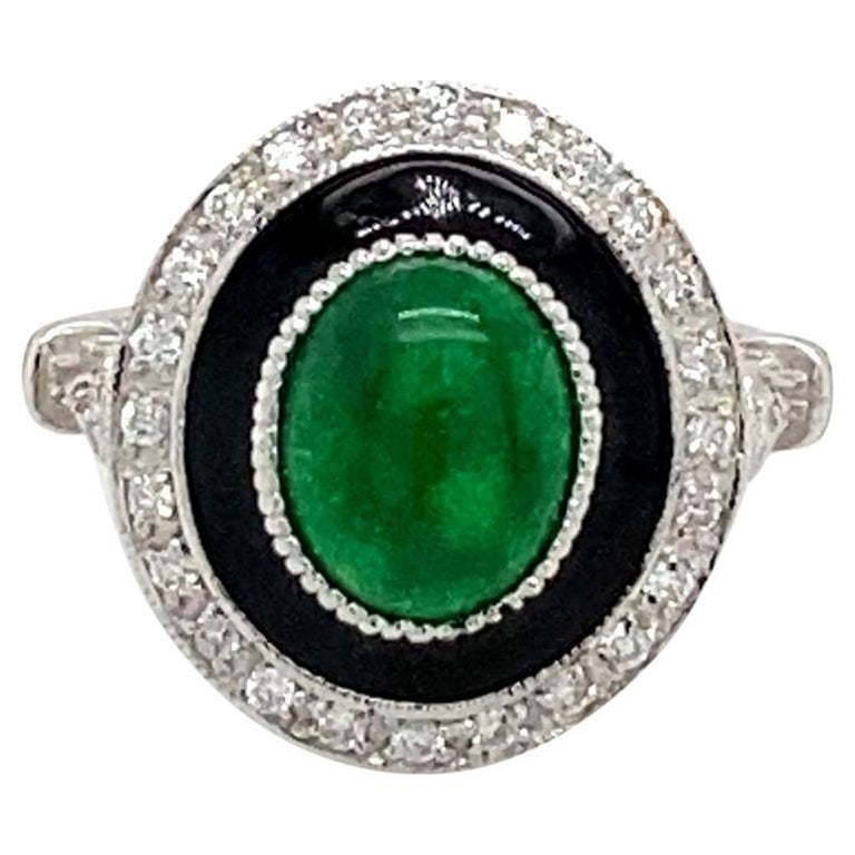 Very Fine Jade Ring For Sale at 1stDibs