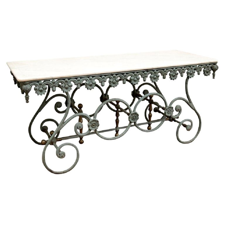 Very Fine Marble-Top Buffet/ Pastry Table at 1stDibs