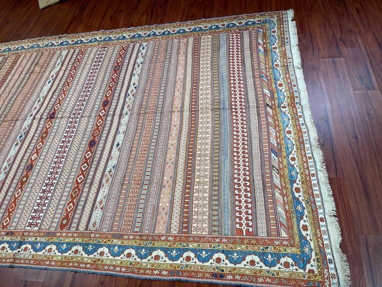 Very Fine Persian Silk Soumak Rug/Carpet For Sale at 1stDibs