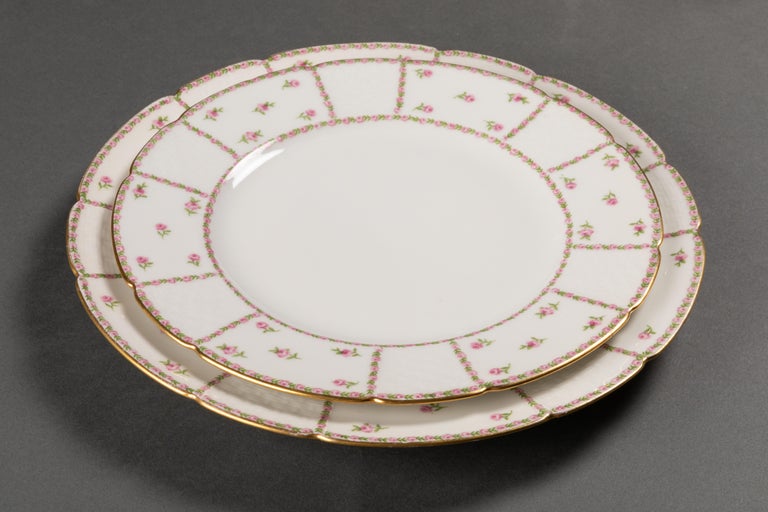 Limoges 34 Pieces Tableware in Very Fine Porcelain by GOA For Sale at ...