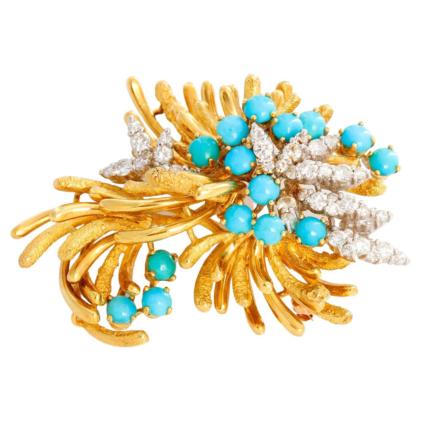 Estate Antique Diamond Heart Locket Pin For Sale at 1stDibs