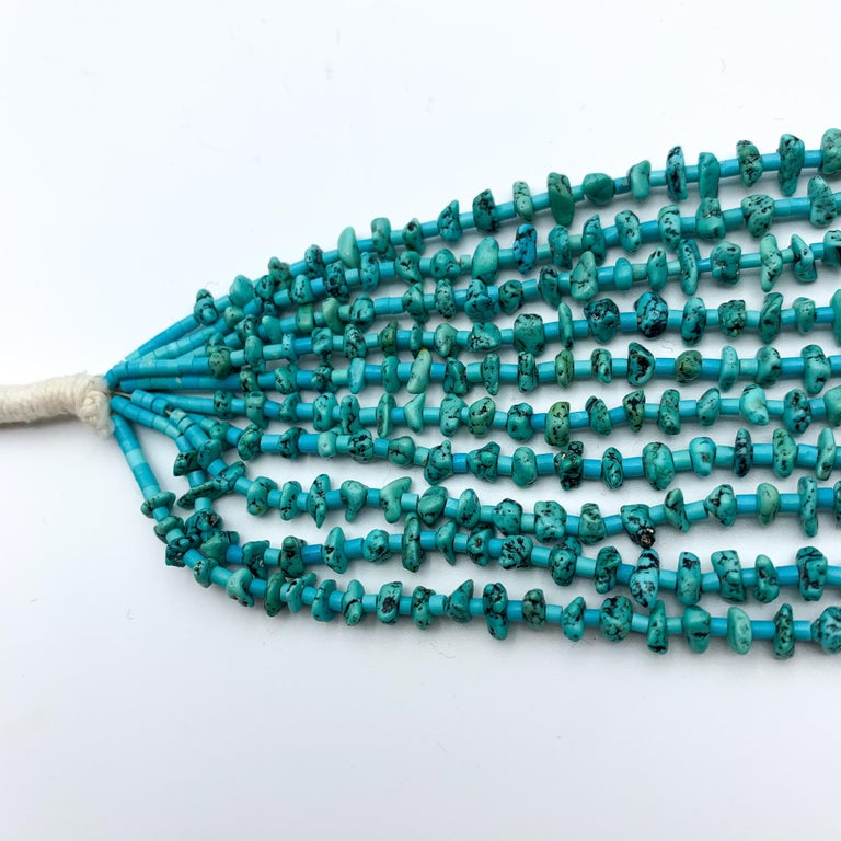 Very Fine Turquoise Heshi Necklace For Sale at 1stDibs