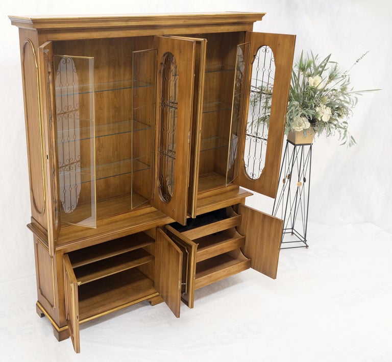 Very Fine Two Part Breakfront Sideboard Cabinet Wall Unit by John ...