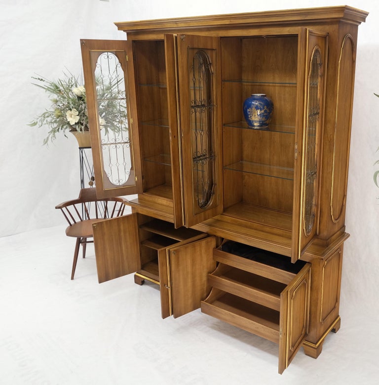 Very Fine Two Part Breakfront Sideboard Cabinet Wall Unit by John ...