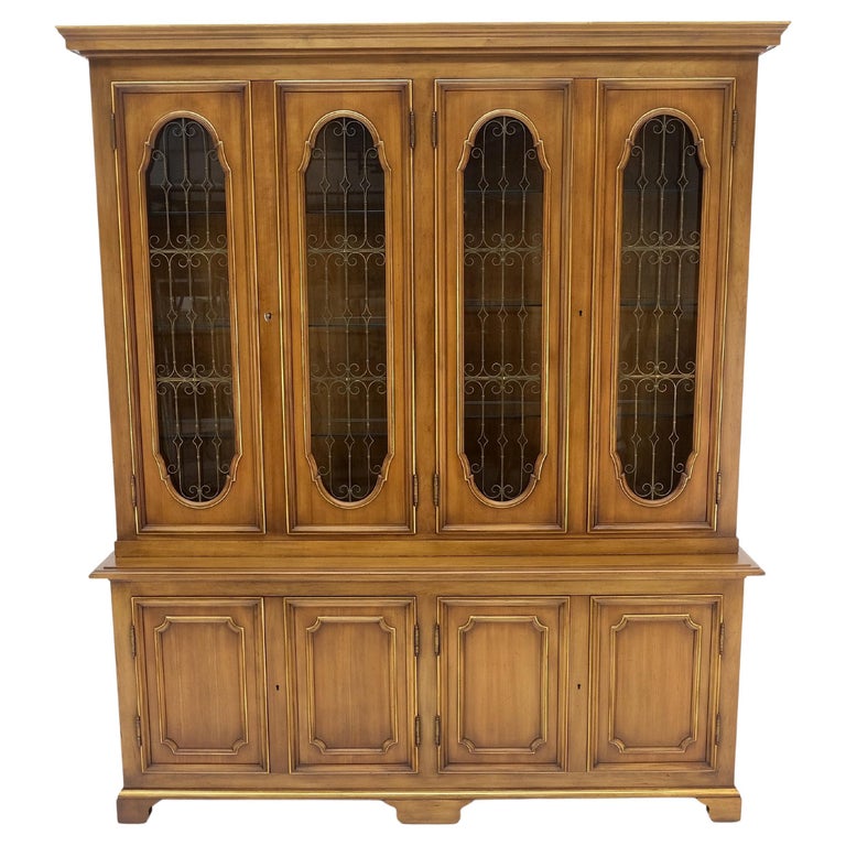 Very Fine Two Part Breakfront Sideboard Cabinet Wall Unit by John ...