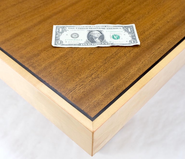 Very Large 3 Leaves Square Gate Leg Dining Conference Custom Table For ...