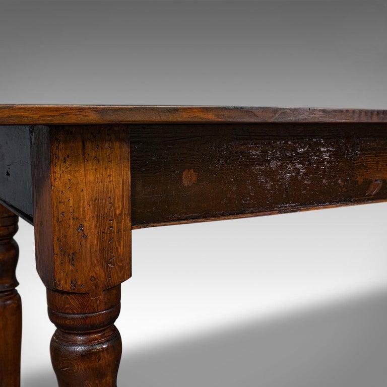 Very Large Antique Dining Table, English, Pine, Country House ...
