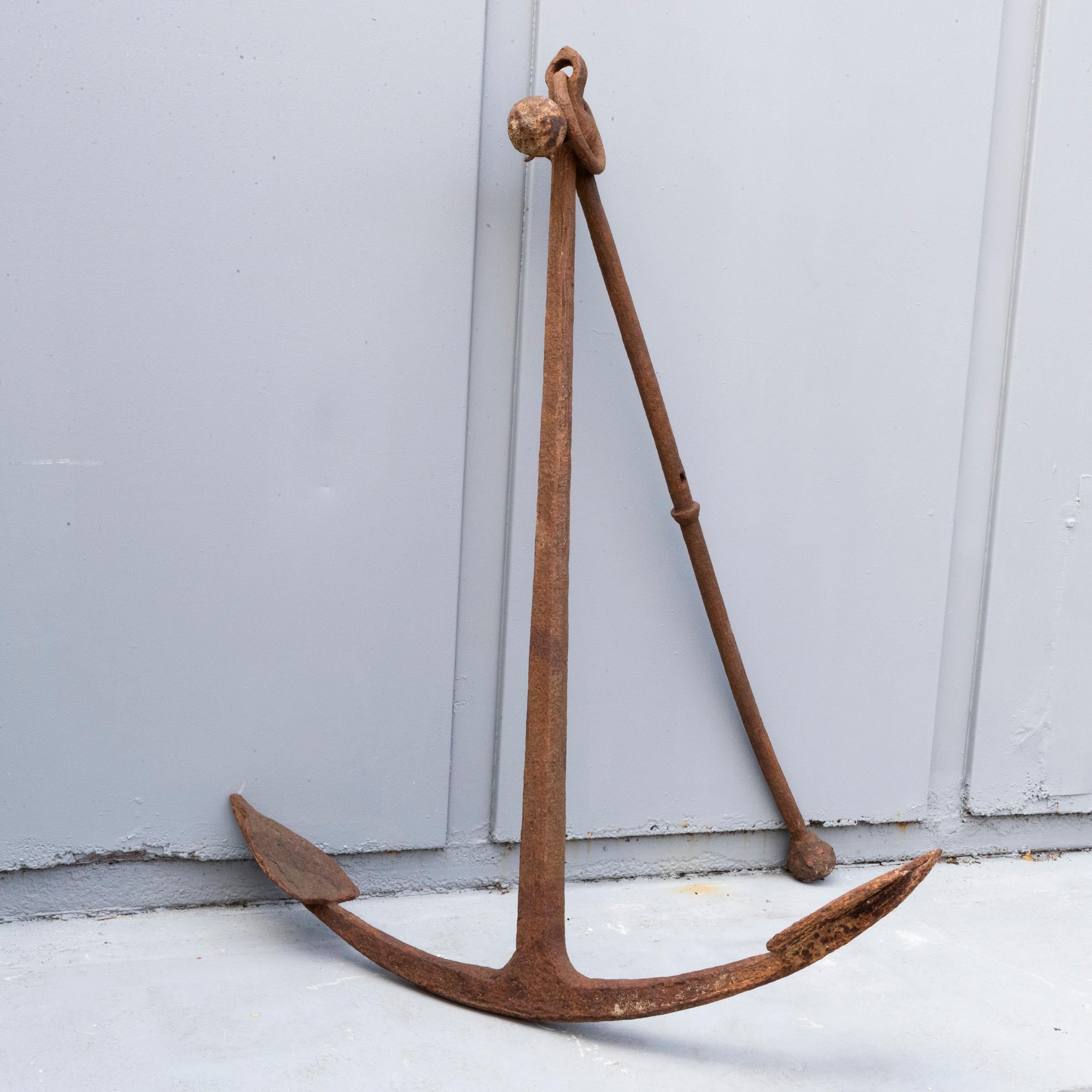 Very Large 18th Century Iron Ships Anchor For Sale at 1stDibs