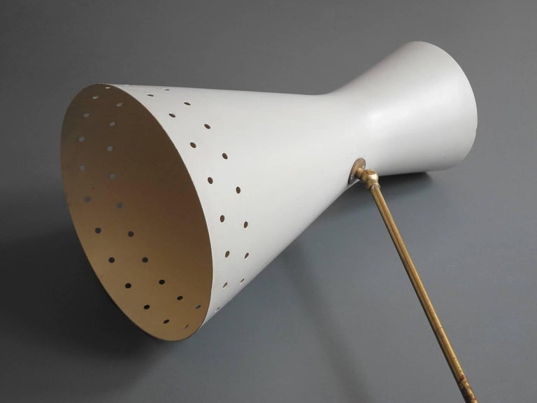 Very Large 1950s Diabolo Wall Lamp in Original Condition, Mid-Century ...