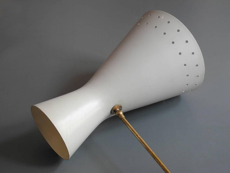 Very Large 1950s Diabolo Wall Lamp in Original Condition, Mid-Century ...