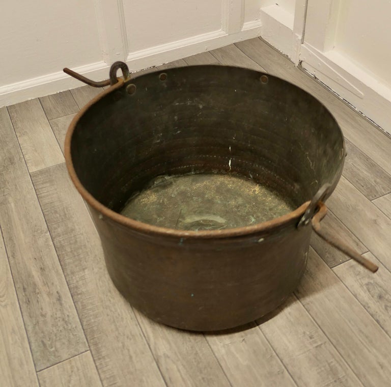 Very Large 19th Century Copper Cooking Pot, Cauldron For Sale at 1stDibs