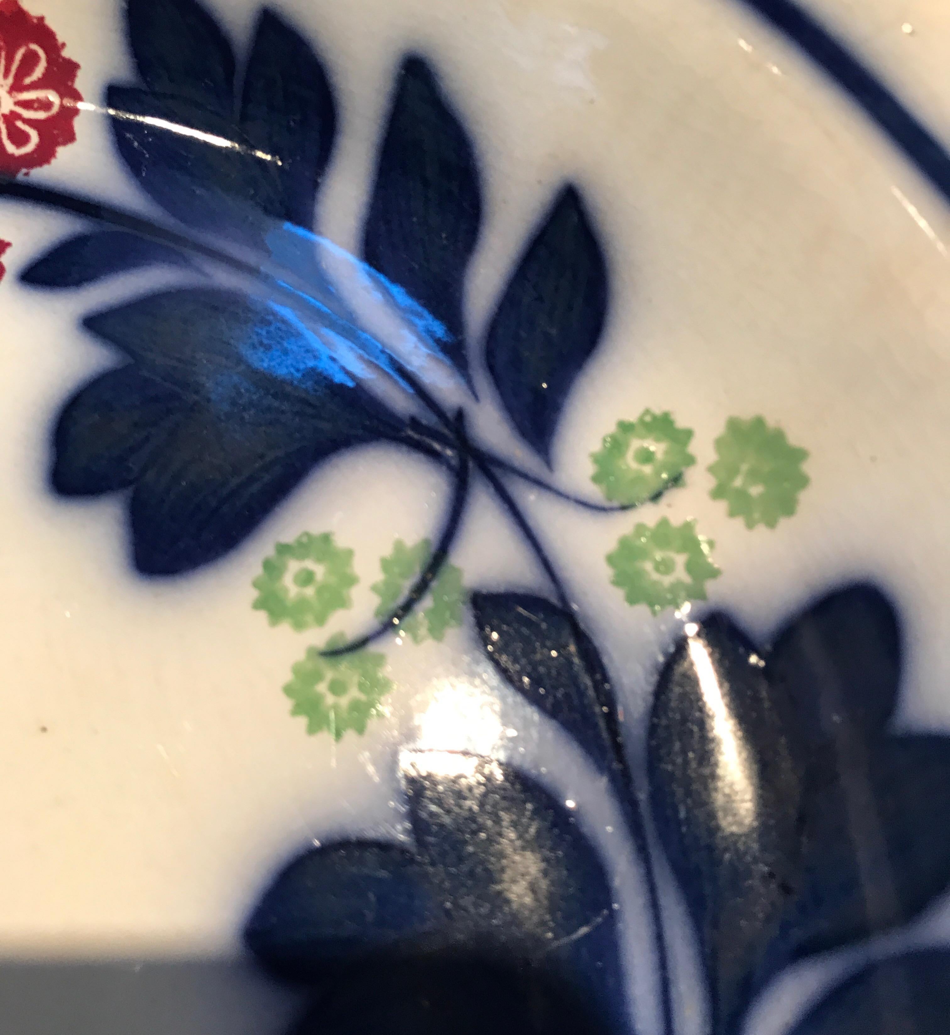 Very Large 19th Century Ironstone Ceramic Platter For Sale at 1stDibs