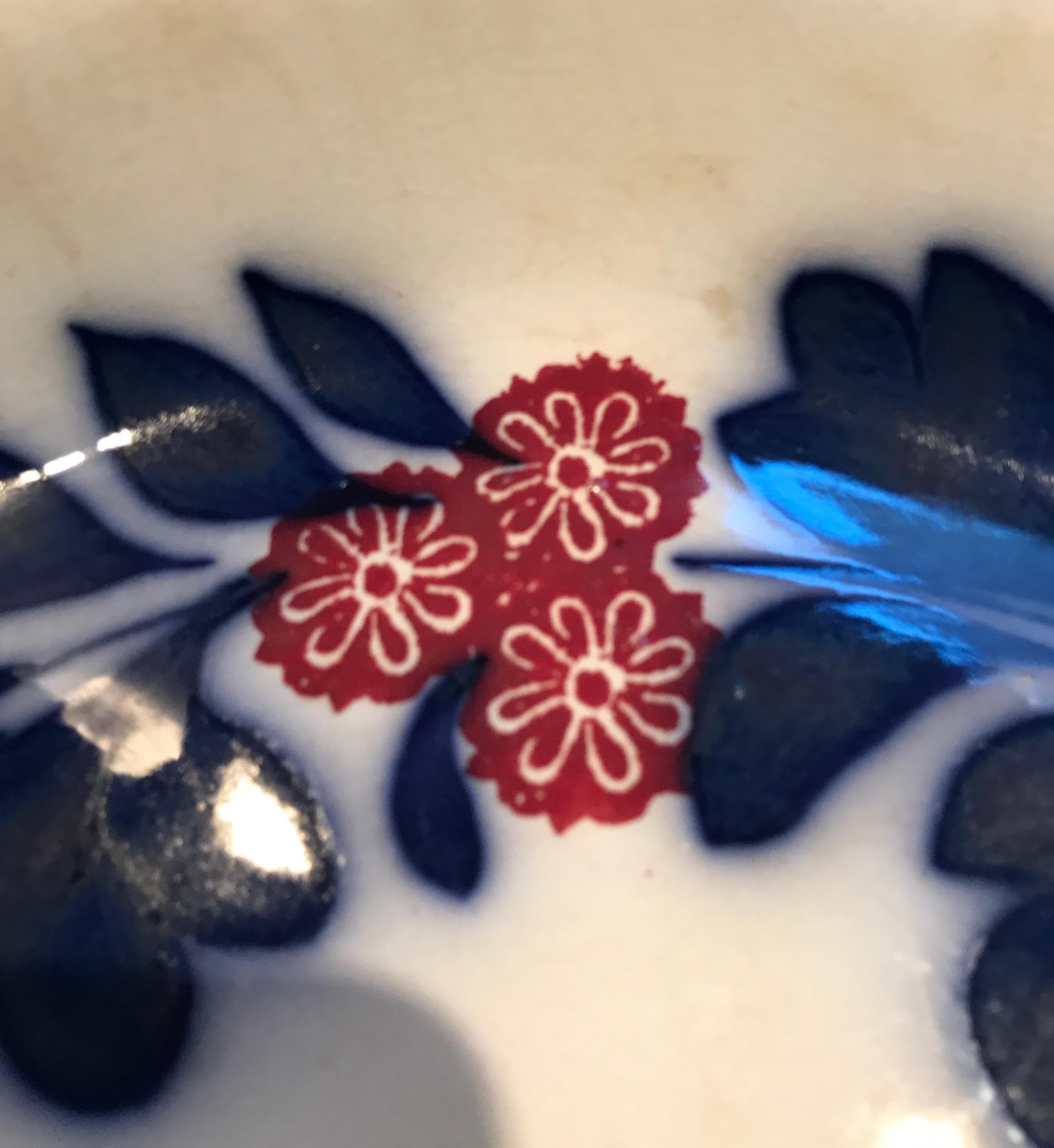 Very Large 19th Century Ironstone Ceramic Platter For Sale at 1stDibs