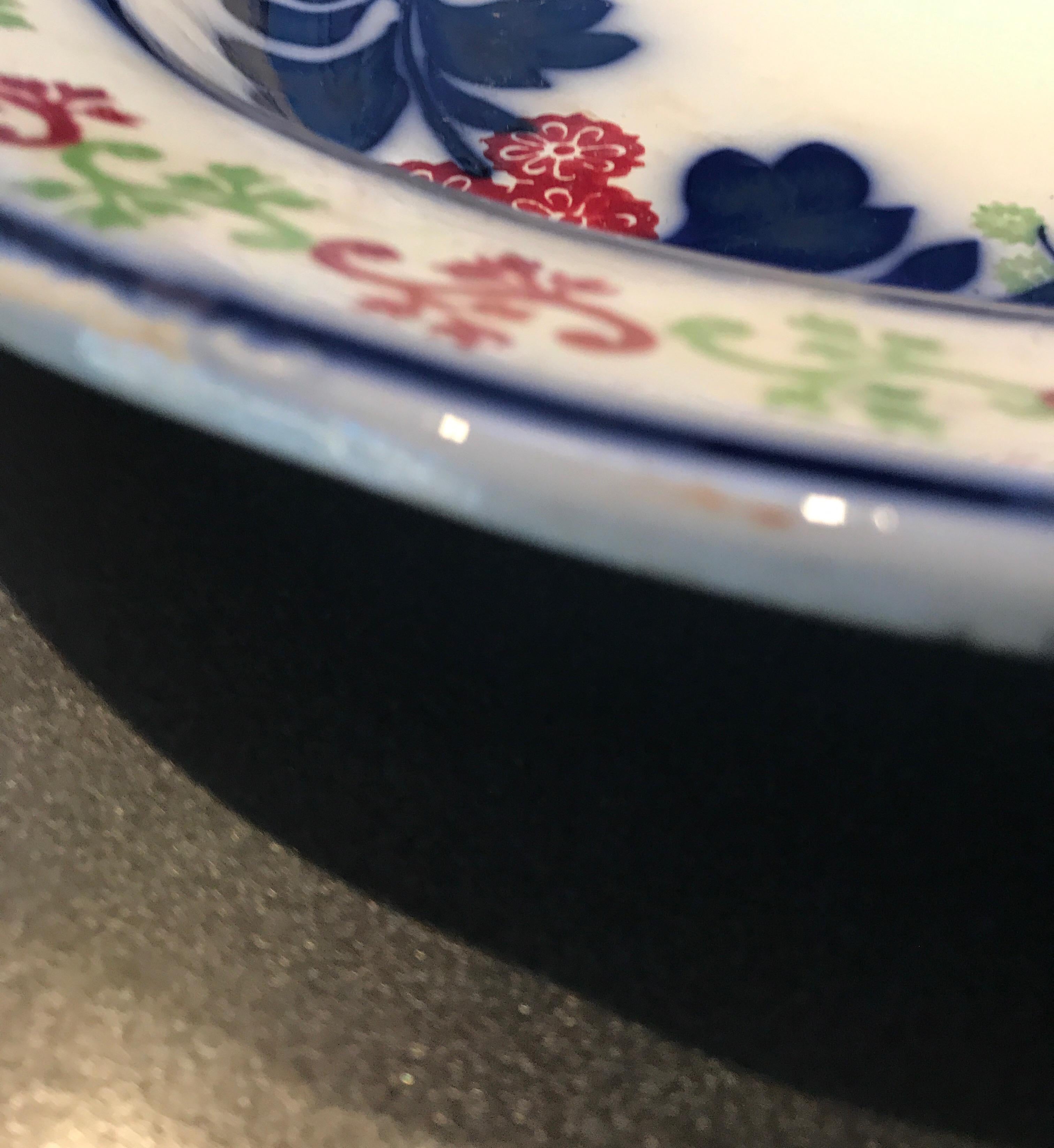 Very Large 19th Century Ironstone Ceramic Platter For Sale at 1stDibs