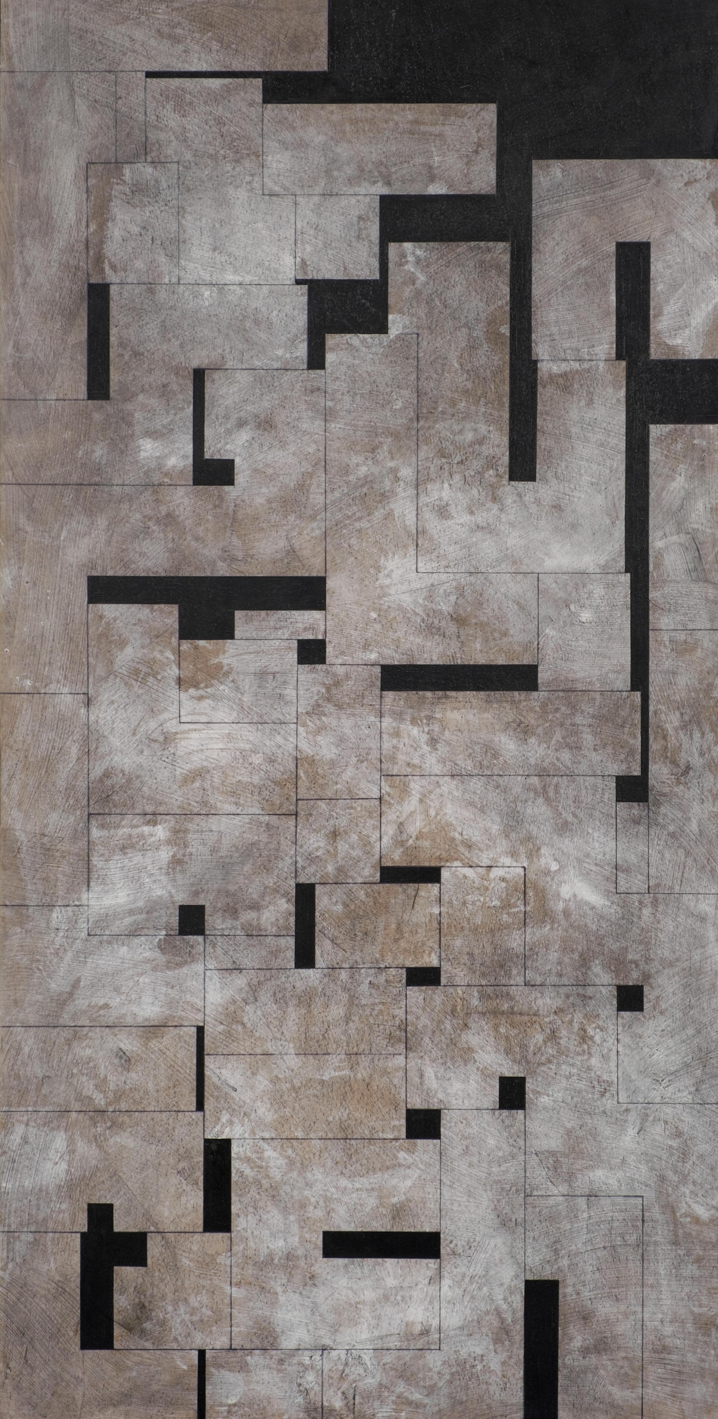 Very large abstract artwork by the artist Olivier de Coux (1968-2017 ...