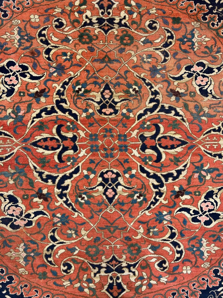 Very Large and Impressive Antique Star Ushak / Oushak Tuduc Carpet For ...