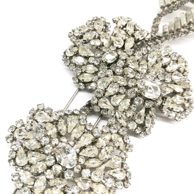 Very large clear and grey paste 'spray' brooch, Roger Jean-Pierre ...