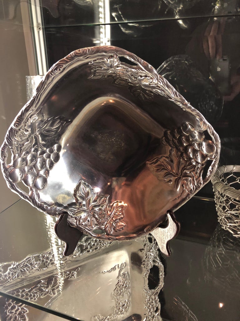 Very Large Collection of Arthur Court Pewter Trays, Candle Sticks ...