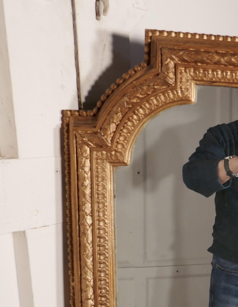 Very Large Gilt Overmantel or Over Mantle Mirror at 1stDibs ...