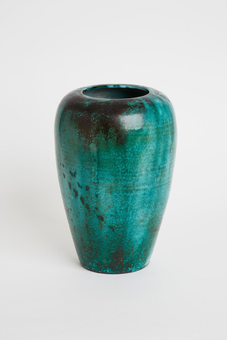 Very Large Green Vase by Primavera at 1stDibs