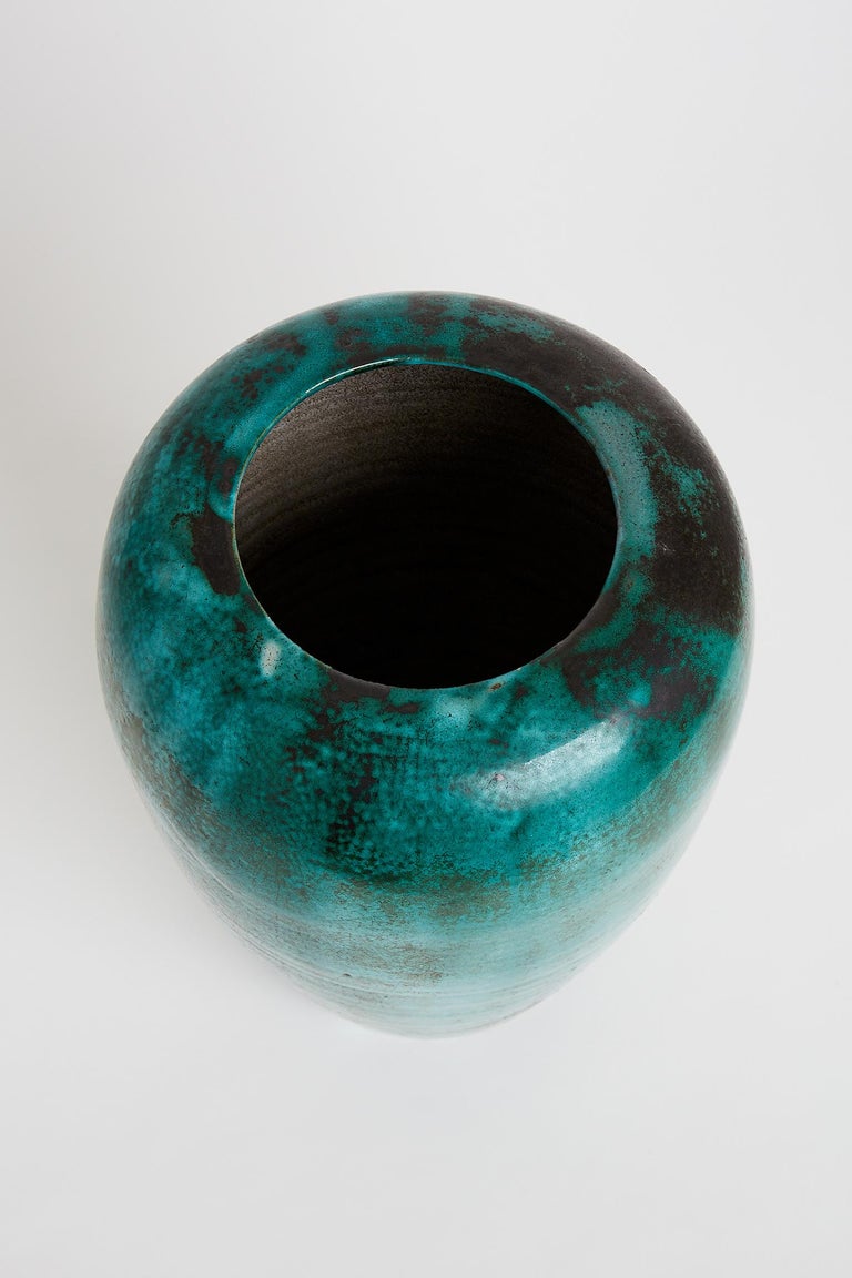 Very Large Green Vase by Primavera at 1stDibs