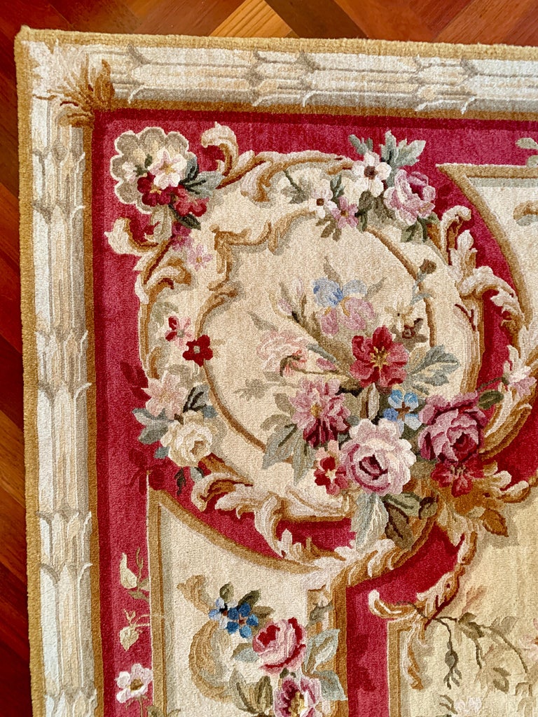 Very Large Handmade 12’ x 15’ French Aubusson or Savonnerie Style ...