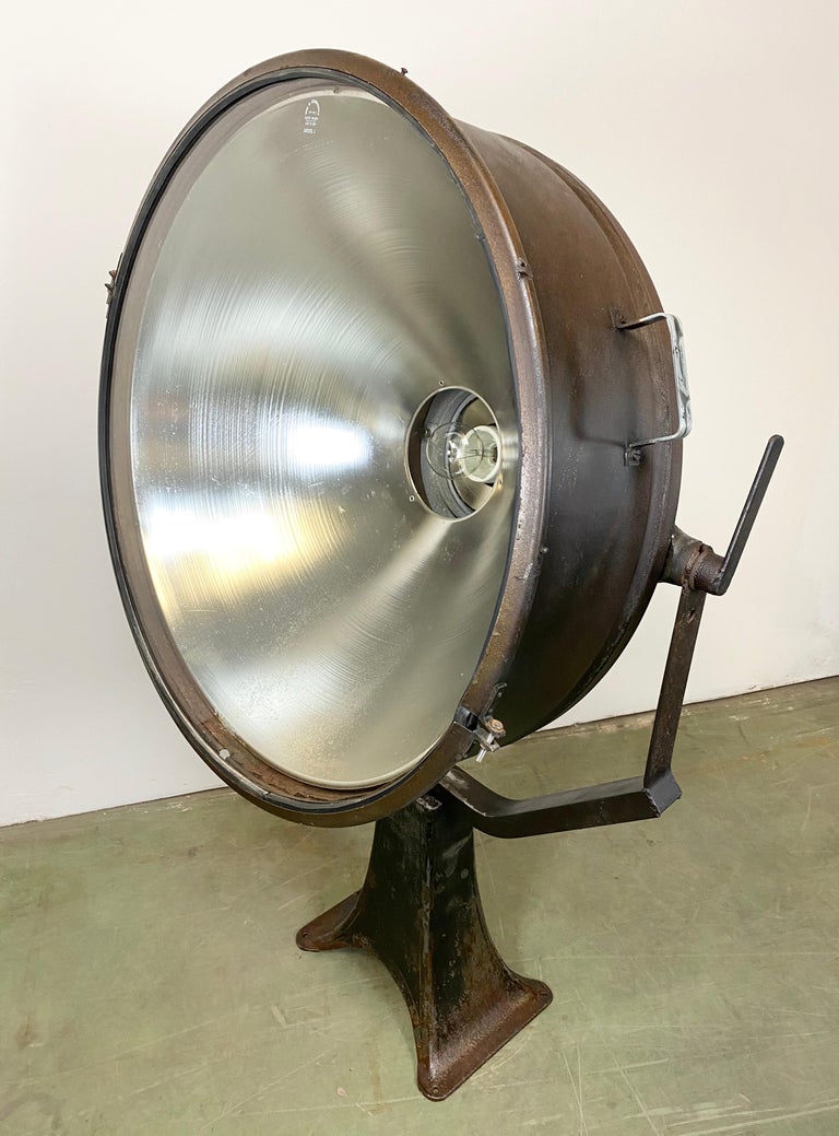 Very Large Industrial Spotlight, 1950s at 1stDibs