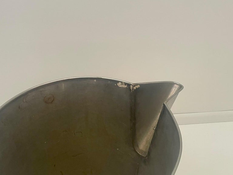 Very Large Industrial Stainless Steel Pitcher Planter For Sale at 1stDibs