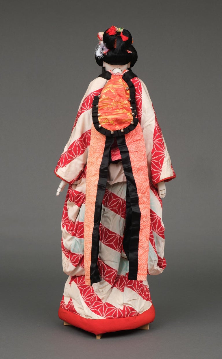 Very large Japanese Bunraku 文楽 Doll of a Beautiful Lady Known as Yaoya ...