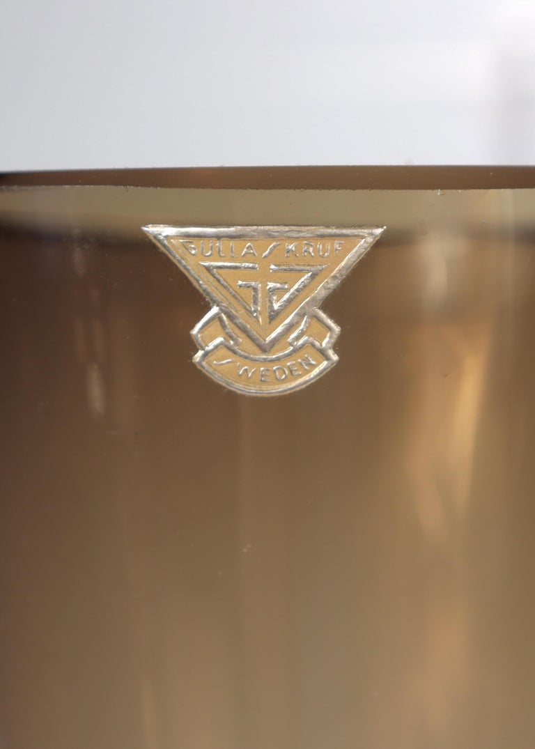 Very Large Labeled Gullaskruf Mid-Century Modern Swedish Art Glass Vase ...