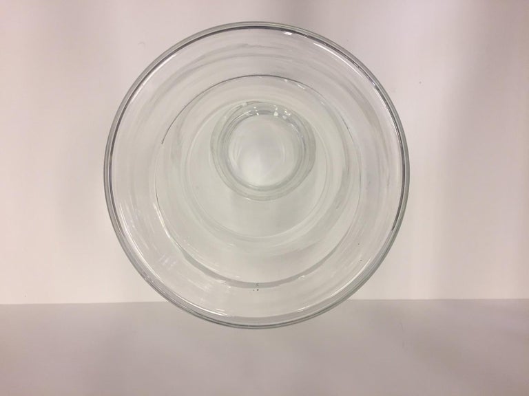 Very Large Monumental English Antique Blown Glass Hurricane For Sale at ...