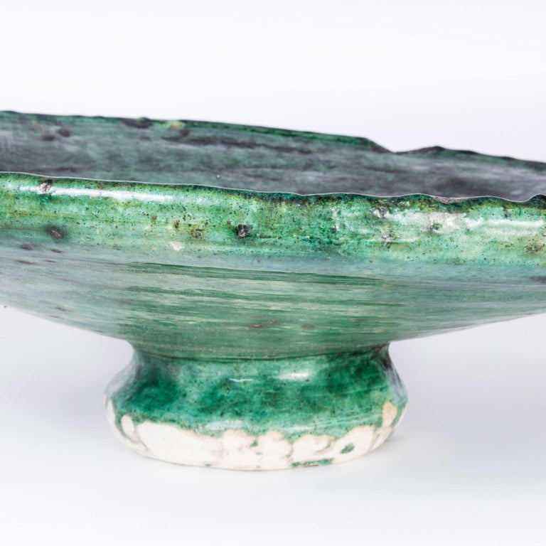 Very Large Moroccan Ceramic Platter For Sale at 1stDibs